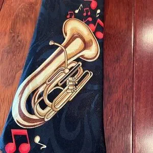 Fratello | Accessories | Fratello Hand Made Black Tie Tuba With Red And ...